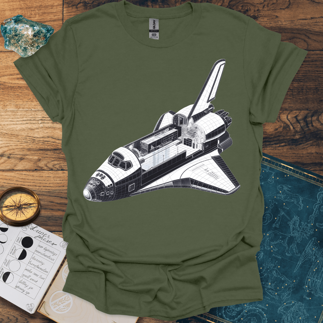 Space Shuttle Diagram T-Shirt – Stellar Threads